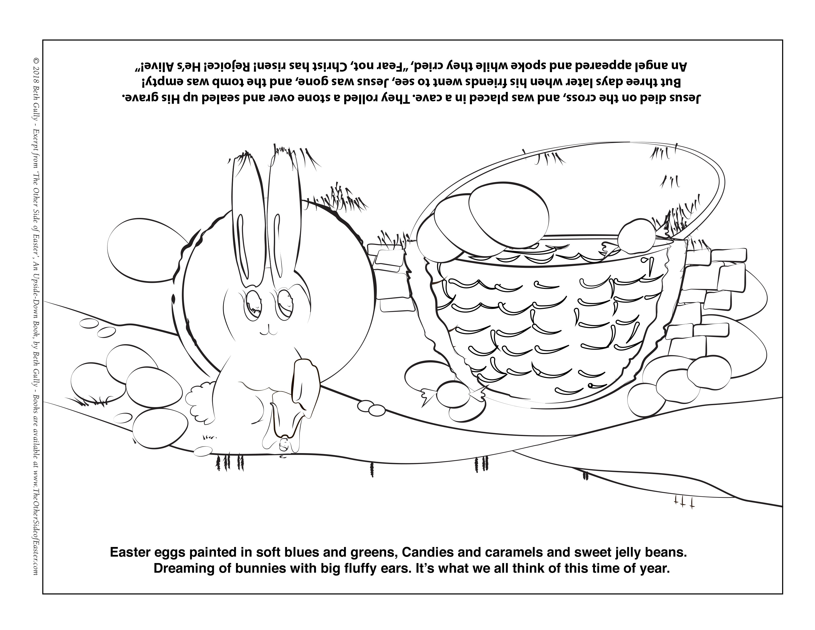 Coloring Sheet - Easter Basket - FREE – Beth Gully, Upside-Down ...
